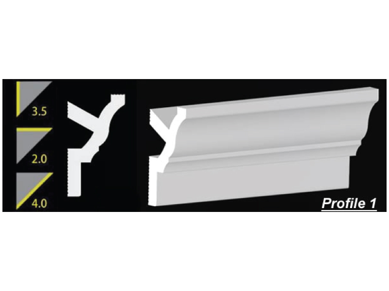 Foam Crown Molding Wire Raceway | Styrofoam Crown Molding