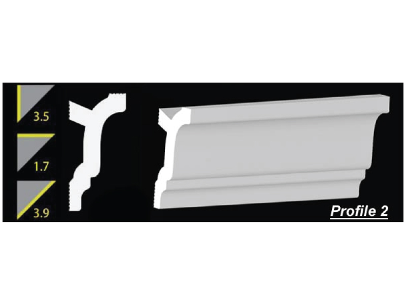 Foam Crown Molding Wire Raceway | Styrofoam Crown Molding