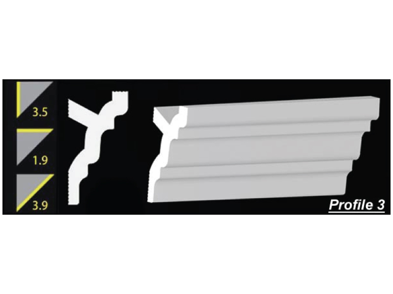 Foam Crown Molding Wire Raceway | Styrofoam Crown Molding