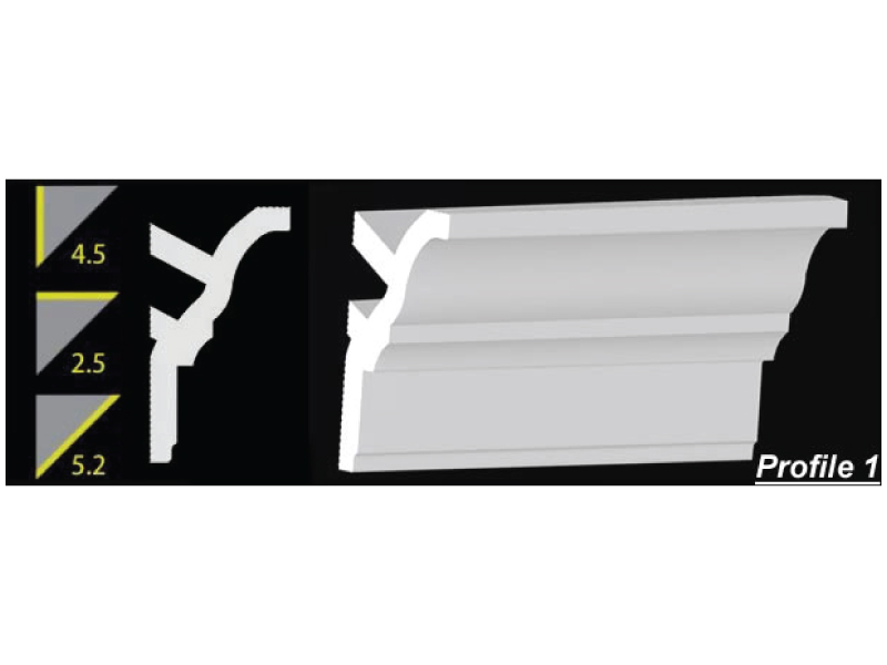 Foam Crown Molding Wire Raceway | Styrofoam Crown Molding