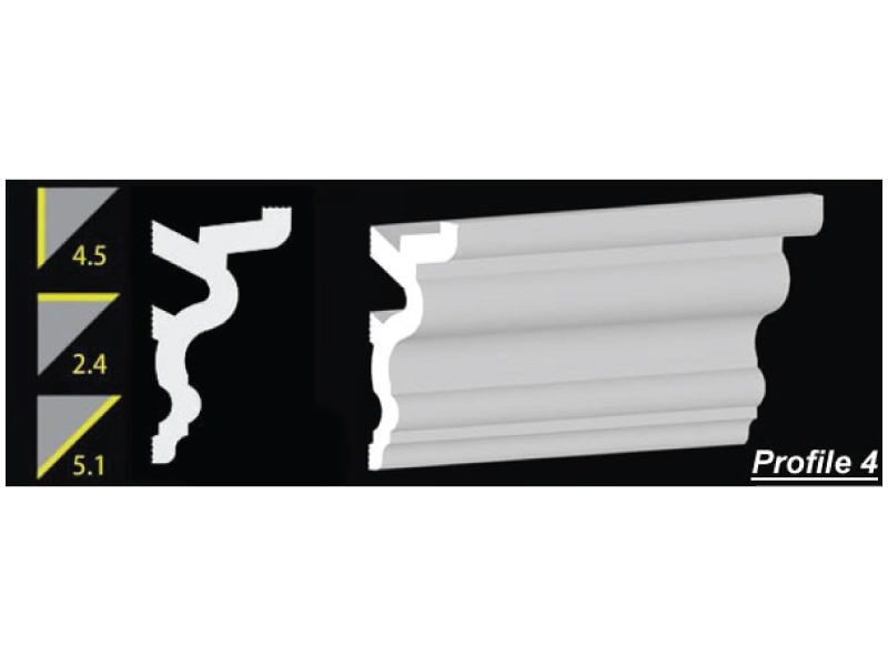 Foam Crown Molding Wire Raceway | Styrofoam Crown Molding