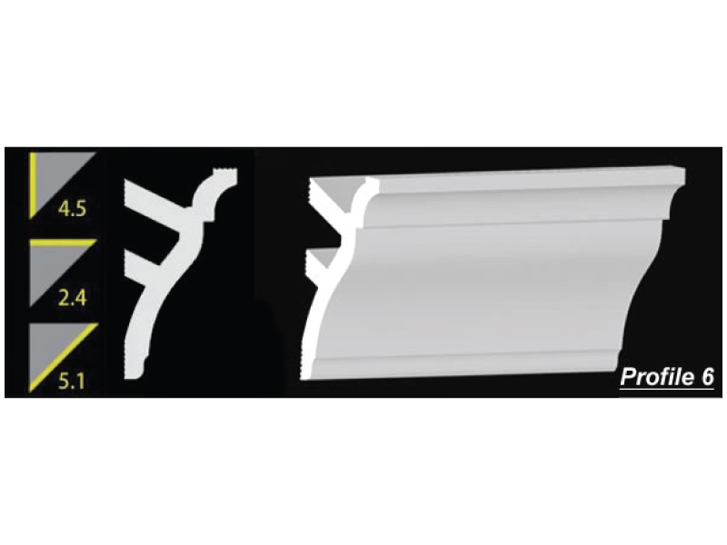 Foam Crown Molding Wire Raceway | Styrofoam Crown Molding