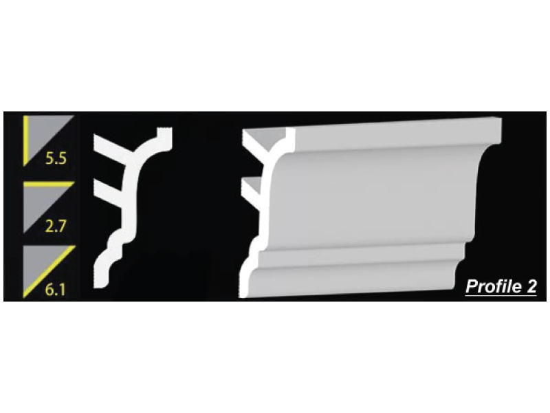 Foam Crown Molding Wire Raceway | Styrofoam Crown Molding