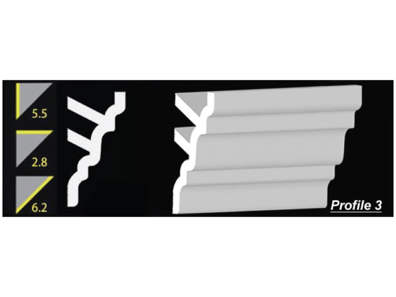 Foam Crown Molding Wire Raceway | Styrofoam Crown Molding