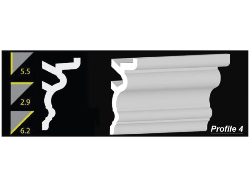 Foam Crown Molding Wire Raceway | Styrofoam Crown Molding