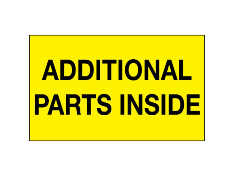 "Additional Parts Inside" Fluorescent Labels