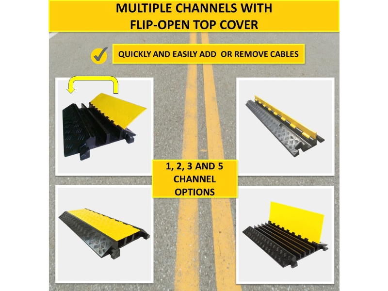 ATLAS Cable Protector Ramp | Heavy-Duty Cable Protector | Rubber Cable ...