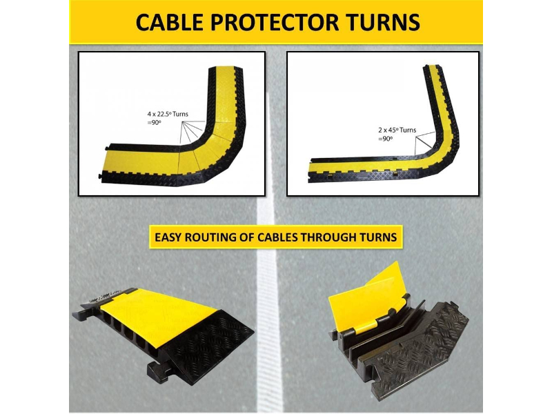 ATLAS Cable Protector Ramp | Heavy-Duty Cable Protector | Rubber Cable ...