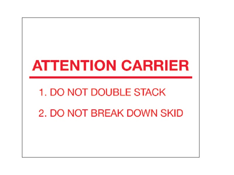 Attention Carrier Labels