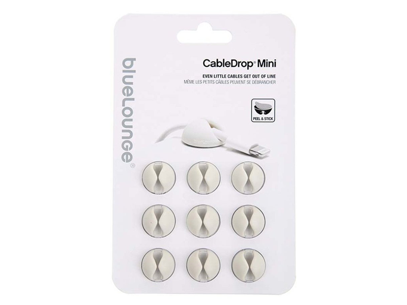 BlueLounge® CableDrop Desk Cord Organizer Clips