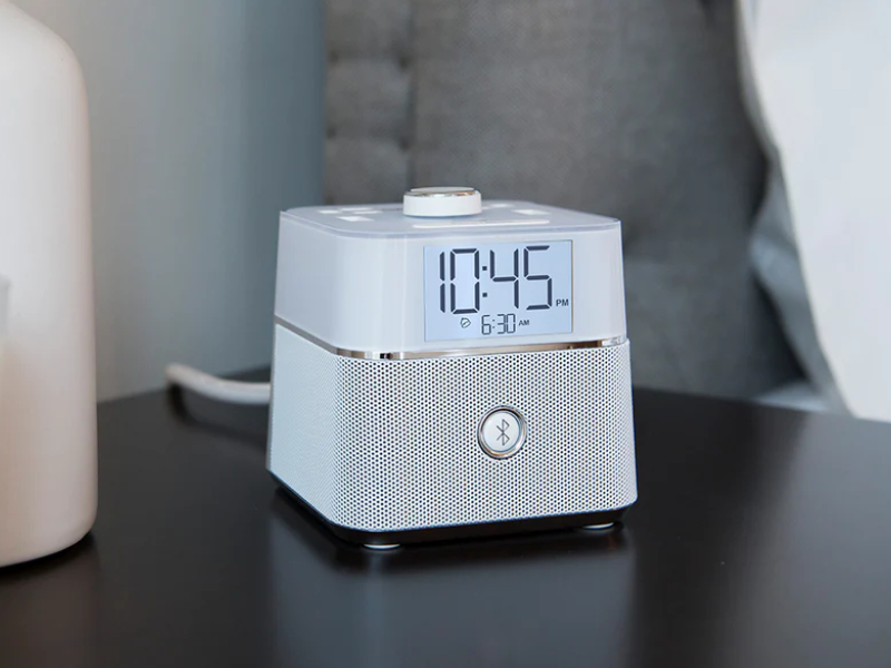 Brandstand® CubieBlue® Bluetooth Speaker USB Charger Alarm Clock With USB C