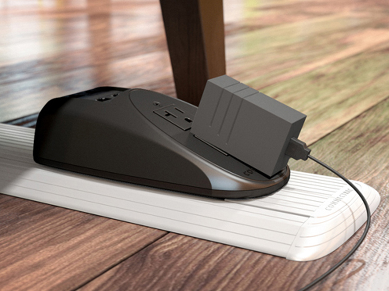 2.7" Wide Connectrac On Floor Powered Wireway