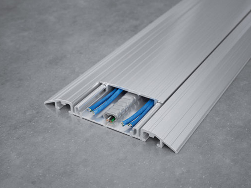 2.7" Wide Connectrac On Floor Powered Wireway