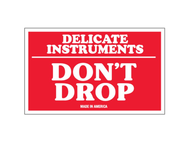 Delicate Instruments Don't Drop Labels