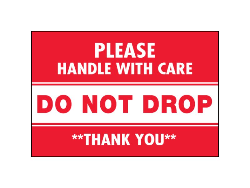 Do Not Drop - Please Handle With Care Labels