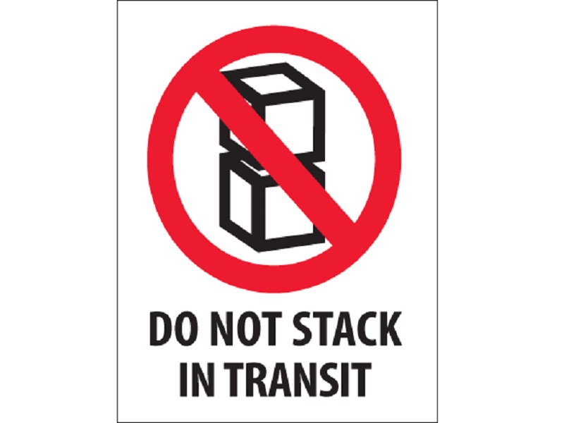 Do Not Stack In Transit Labels