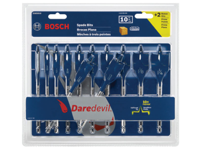 BOSCH® Daredevil Standard Spade Bits - 10 pc Set
