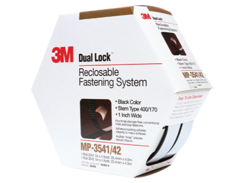3M Dual Lock™ Rubber Adhesive Hook & Loop Fasteners Mini-Packs