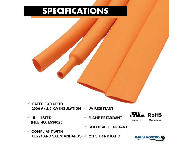 High Voltage Heat Shrink Tubing | Electric Vehicle Heat Shrink Sleeve