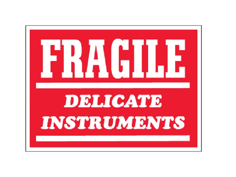 Fragile - Delicate Instruments Labels