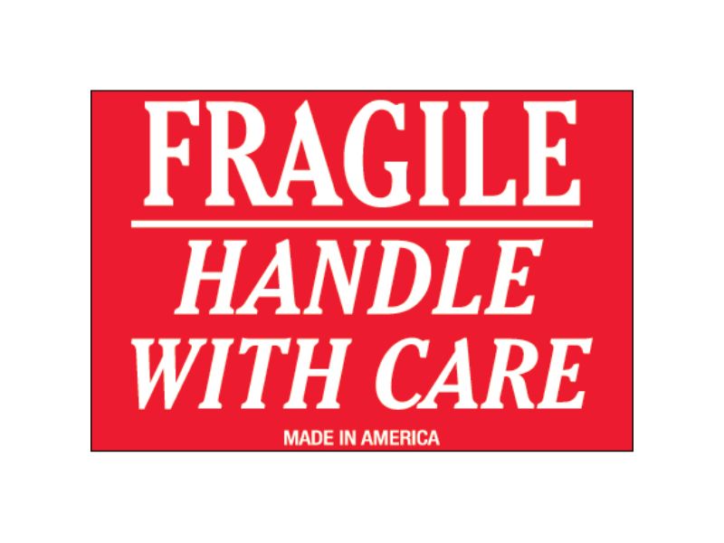 Fragile - Handle With Care Labels