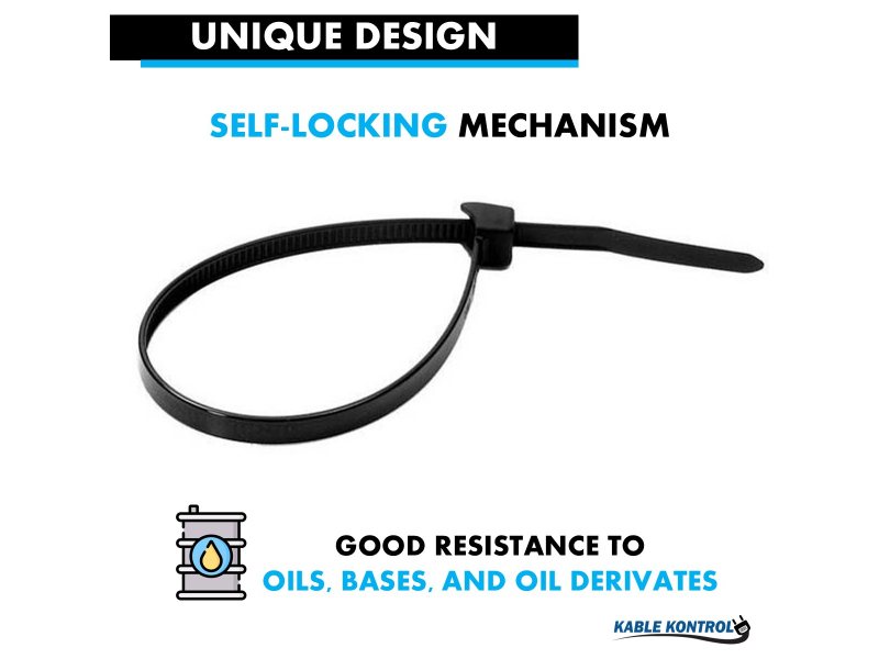 Fuel Line Radius Cable Zip Ties | Superior Durability | Kable Kontrol®