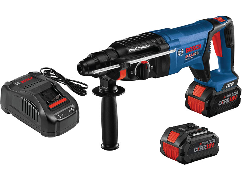 BOSCH® Bulldog® SDS Plus Rotary Hammer Drill Kit - 1 Inch - 18V EC Brushless