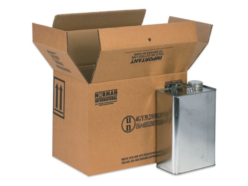 Pack Kontrol® Haz Mat F-Style Can Shipping Boxes