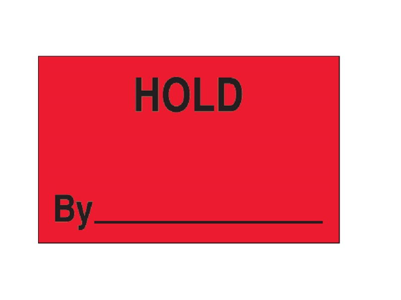 Hold By Fluorescent Red Labels