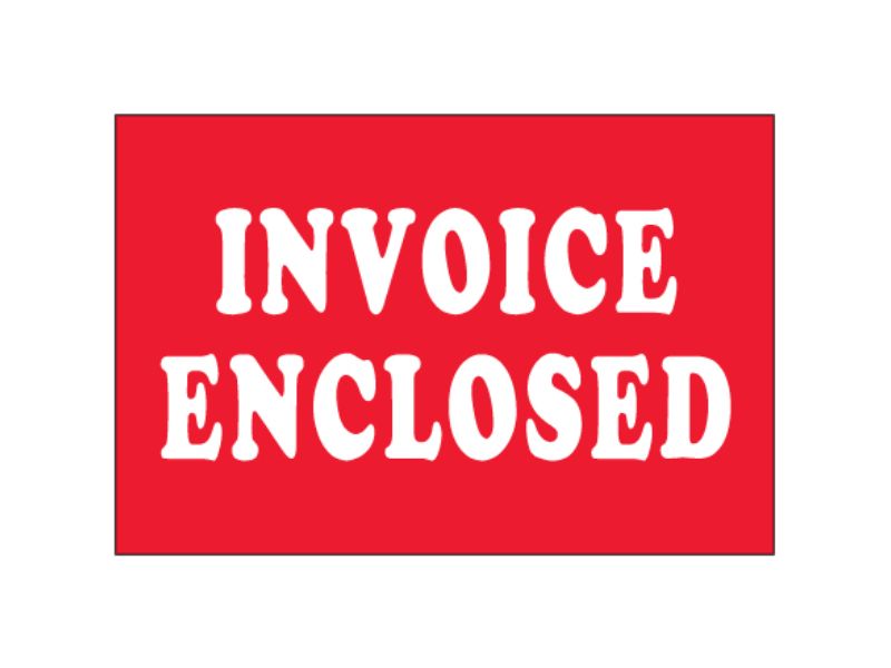 Invoice Enclosed Labels