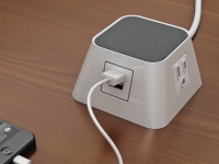 Built In Surface Desk Power Outlets And Grommets