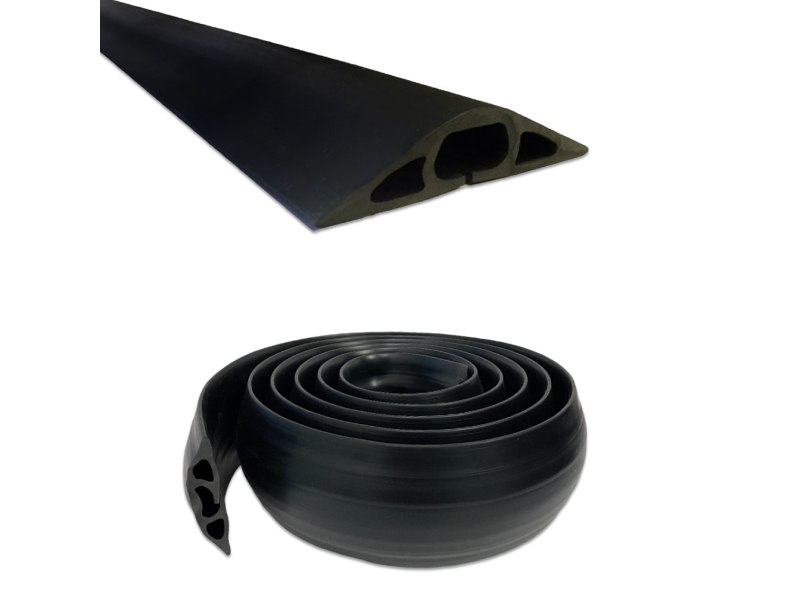 Kable Kontrol® Atlas Rubber Duct Floor Cord Cover | Wire Protector
