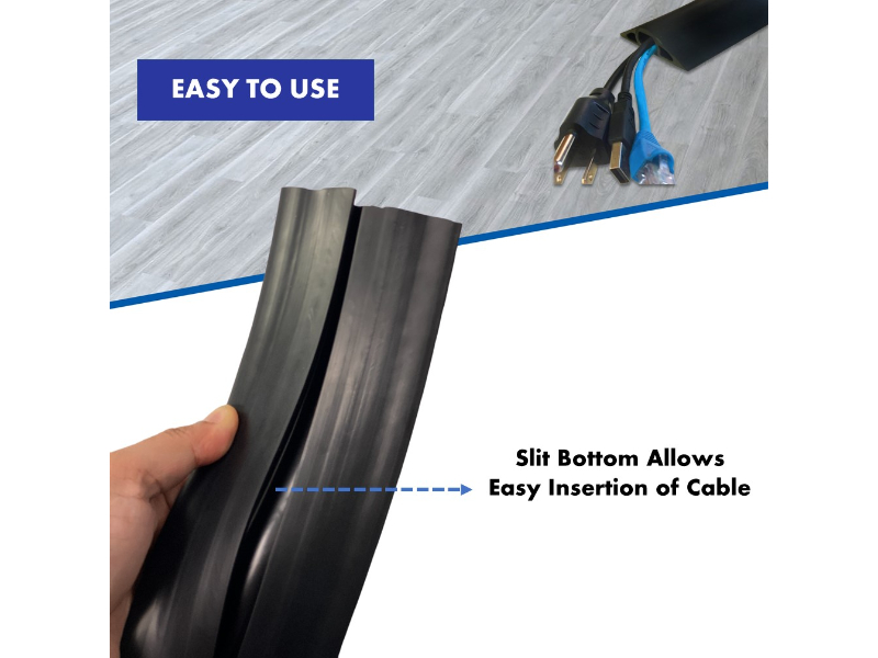 Kable Kontrol® Atlas Rubber Duct Floor Cord Cover | Wire Protector