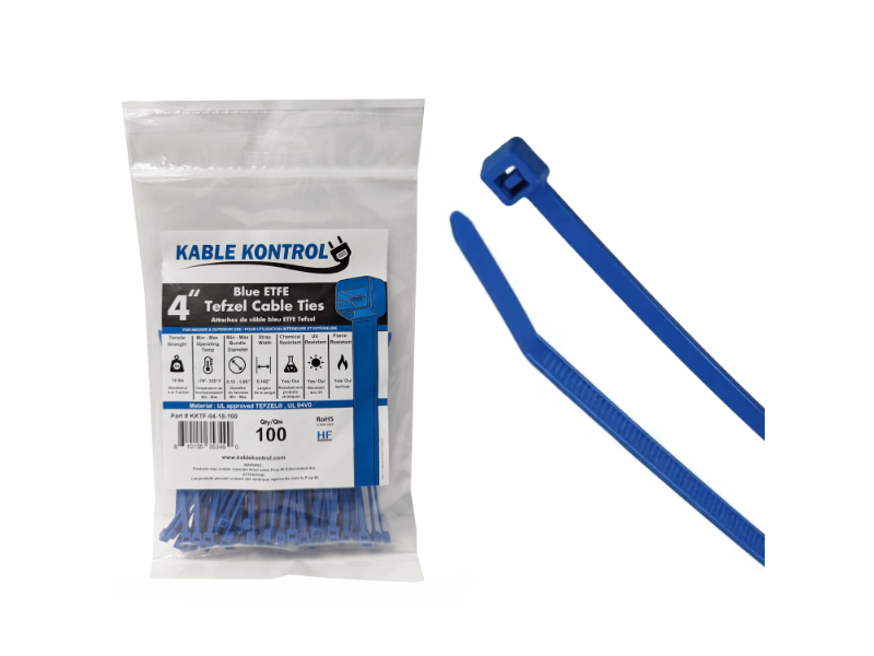 Tefzel Cable Ties - Ethylene-tetrafluroethylene (ETFE)