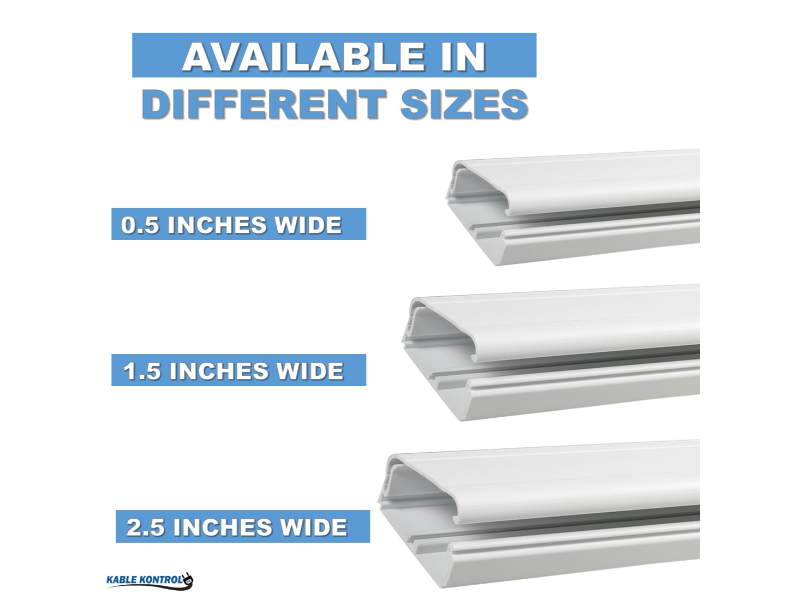 Kable Kontrol® Hinged Lid Cable Raceway | Wall Cord Covers