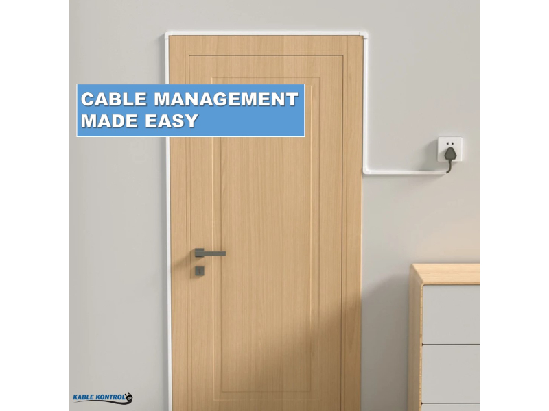 Kable Kontrol® Hinged Lid Cable Raceway | Wall Cord Covers