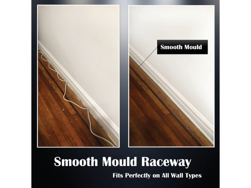 Kable Kontrol® Smooth Mould Designer Cable Raceway | Wire Hider