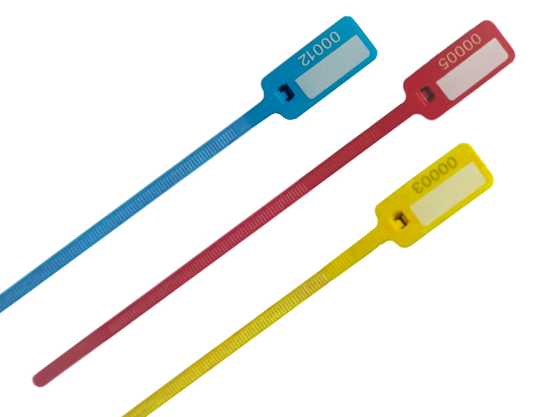 Serialized Flag Write-On Identification Cable Ties