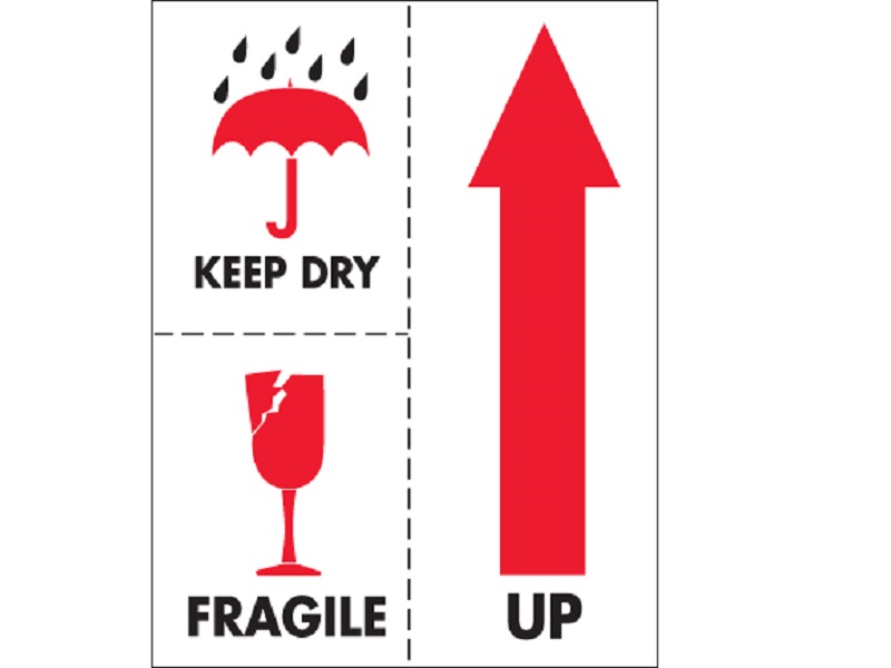 Keep Dry Fragile Labels
