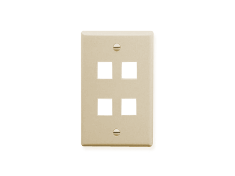 Network Wall Plates | 1-6 Port Keystone Wall Plates