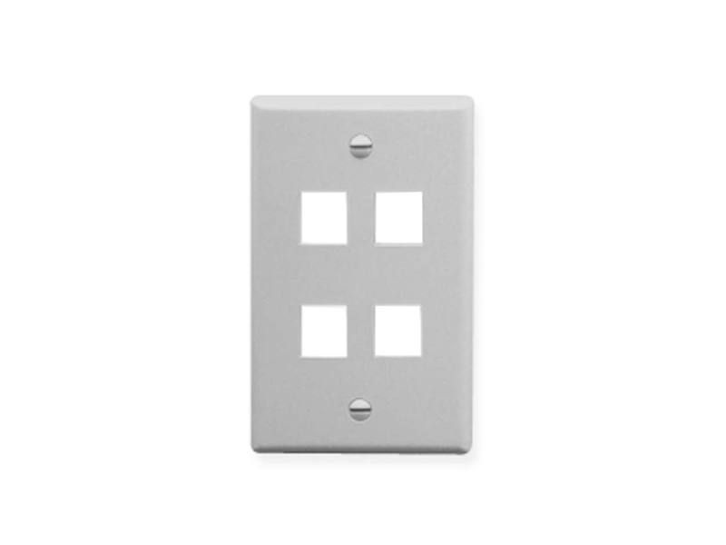 Network Wall Plates | 1-6 Port Keystone Wall Plates