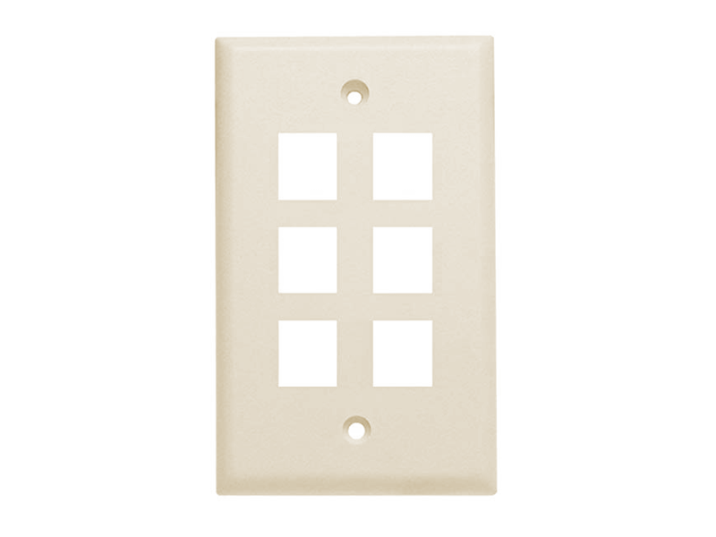 Network Wall Plates | 1-6 Port Keystone Wall Plates