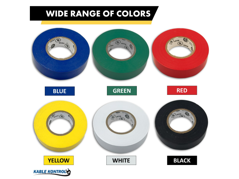 Kable Kontrol® PVC Electrical Tape | Colored Electrical Tape In Bulk