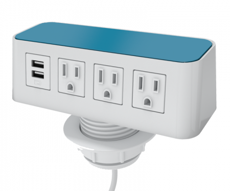 Burele In Surface Power & Data Grommet