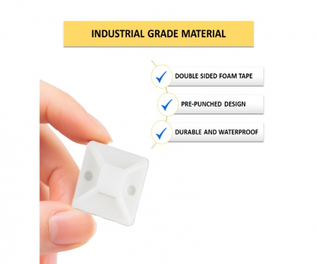 Kable Kontrol® Adhesive Backed Cable Tie Mounts | Adhesive Zip Tie Mounts