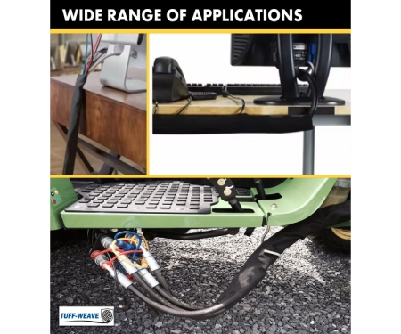 Tuff Weave Wrap Heavy Duty Hose & Cable Sleeve | Abrasion Resistant