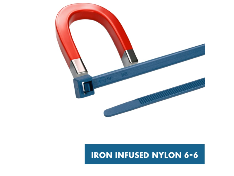 Metal Detectable Cable Ties | Metal Detectable Tie Wraps - FDA Approved