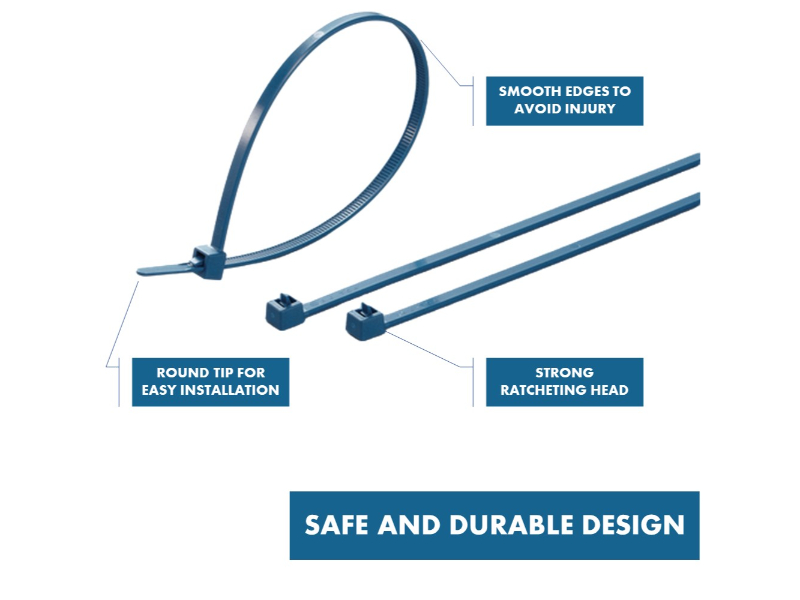 Metal Detectable Cable Ties | Metal Detectable Tie Wraps - FDA Approved