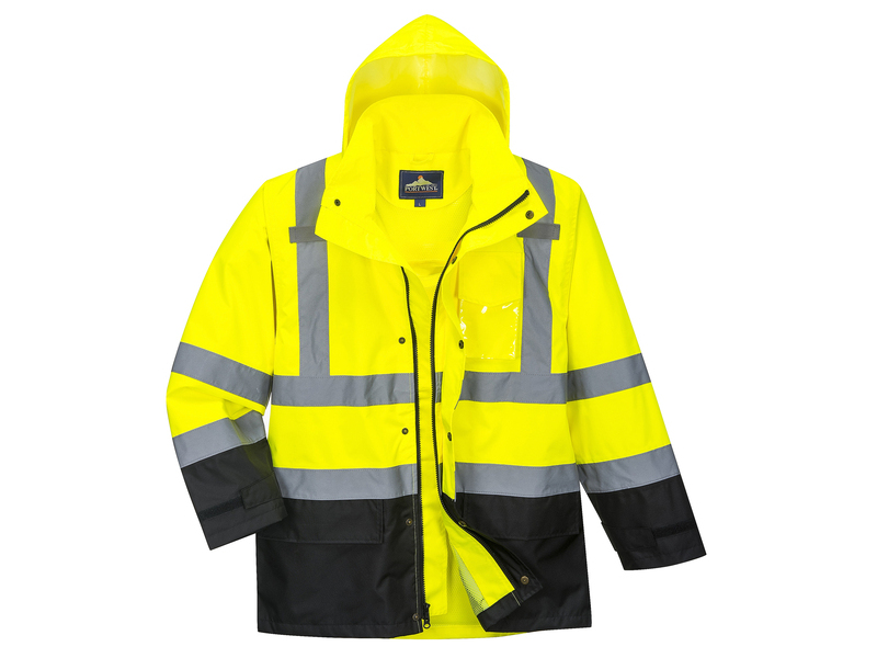 Portwest® High Visibility Raincoat | Reflective Safety Raincoat - US366
