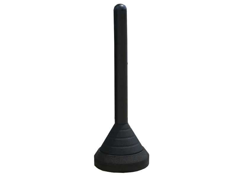Portable Plastic Bollard Rubber Base